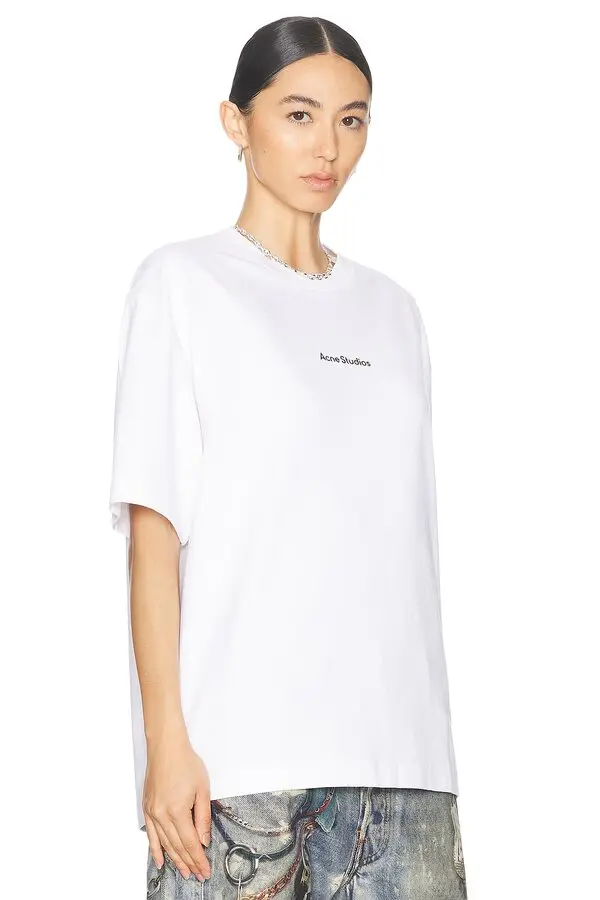 Acne Studios T Shirt In Optic White - 42% Off | Editorialist